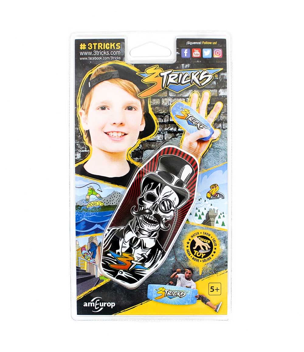3Tricks Fingerboard Deck Skull by Caramel Fingerboards — Caramel ...