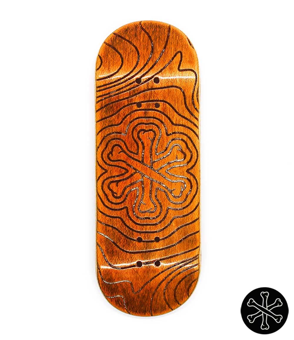 Bone Brown Logo Deck 33mm by Caramel Fingerboards — Caramel ...