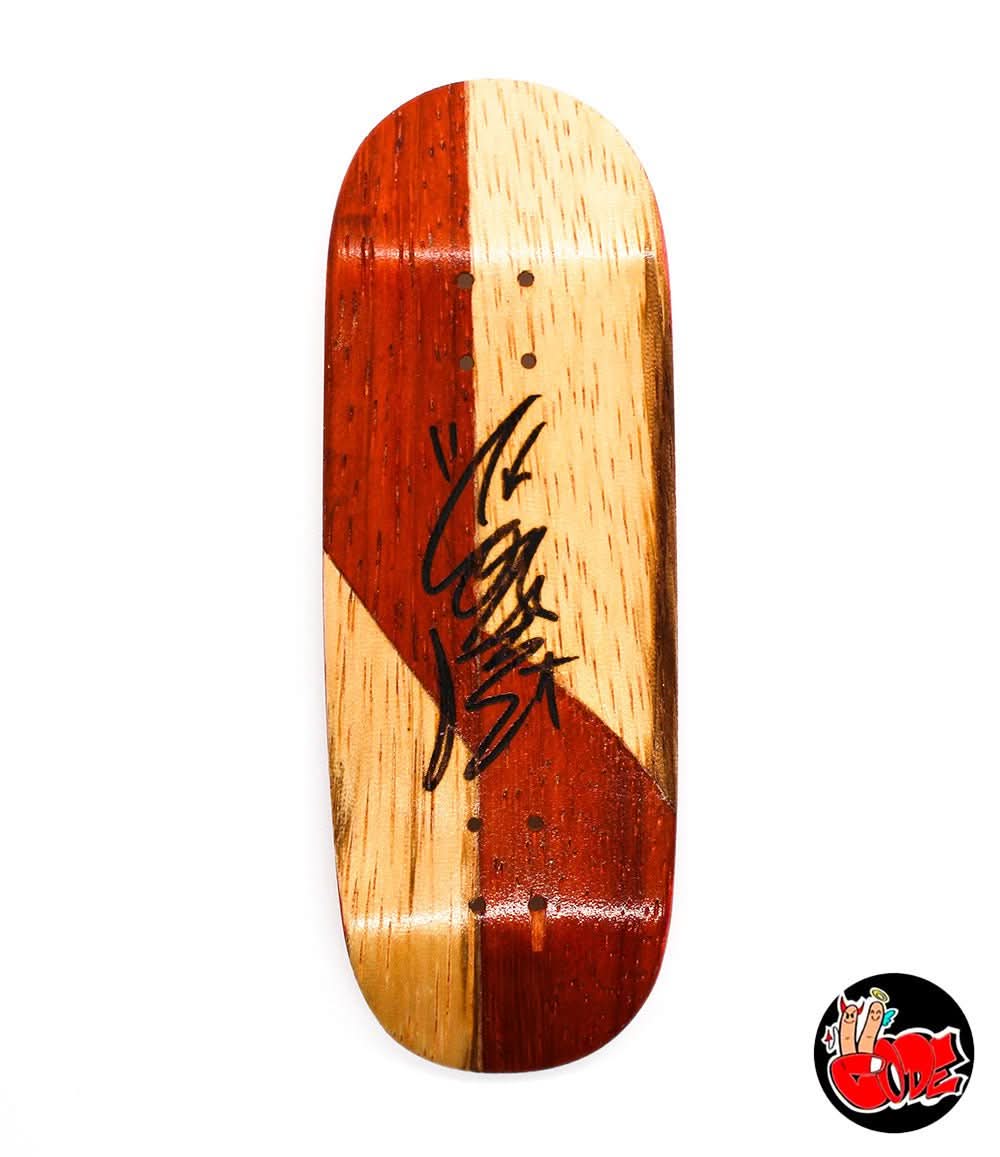 Code Fingerboard Deck Brick Wood Split Ply 33mm by Caramel — Caramel ...