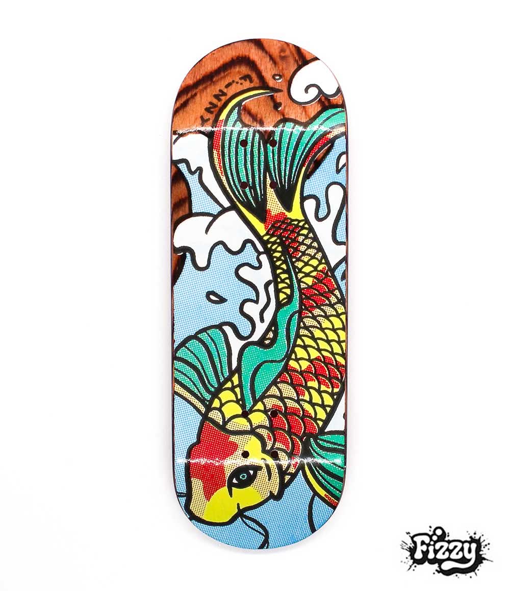 Fizzy Fingerboard Deck Wood Koi 33mm by Caramel Fingerboards — Caramel ...