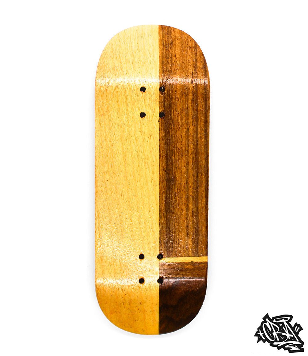 Fingerboard Deck 34mm Cba Half Light Half Dark by Caramel — Caramel Fingerboards - Fingerboard store
