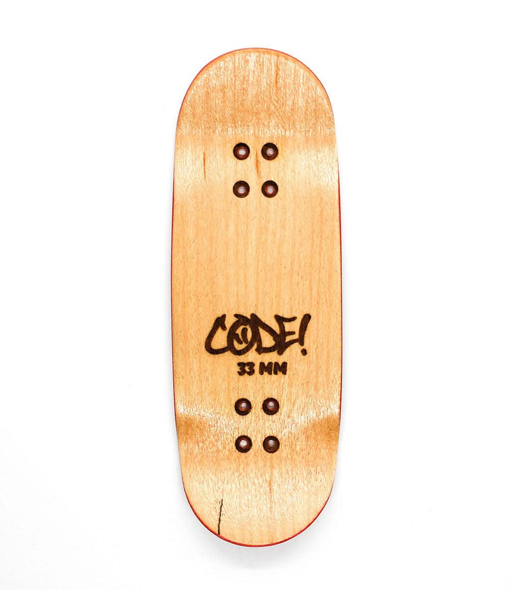 Code Fingerboard Deck Brick Split Ply 33mm by Caramel — Caramel ...