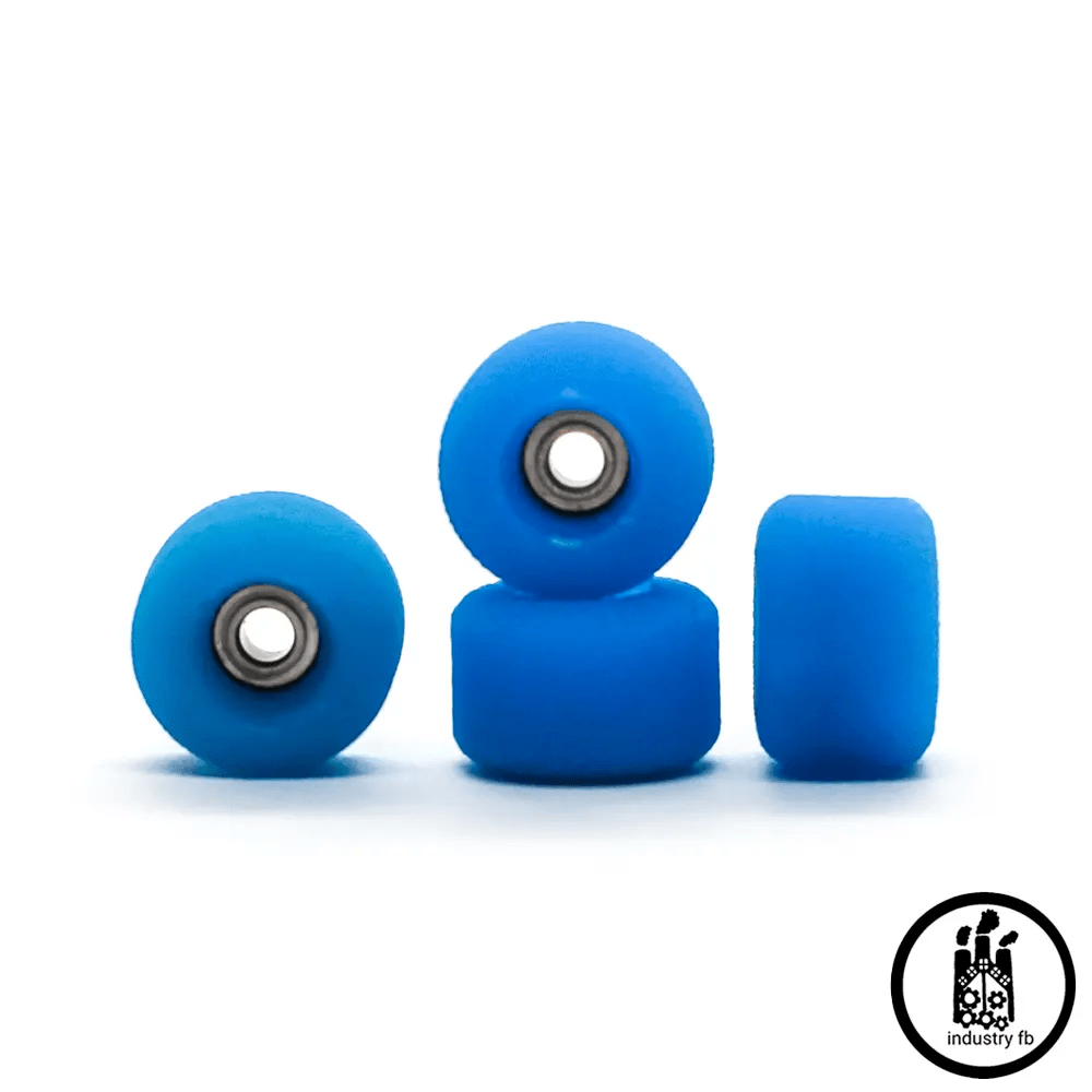 Blue Recycled Fingerboard Wheels — Caramel Fingerboards - Fingerboard store
