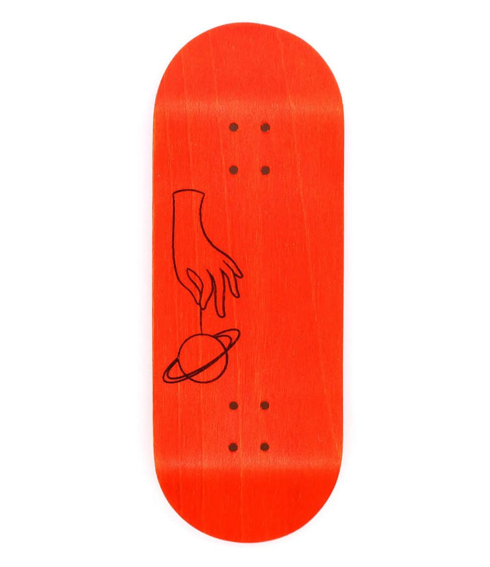 Orange Wasteland Fingerboard Deck by Caramel Fingerboards — Caramel ...